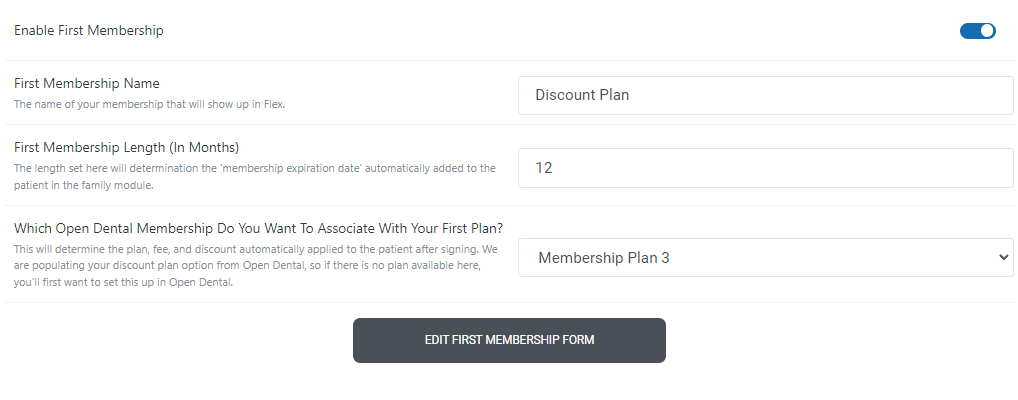 Membership Plan Overview – Flex