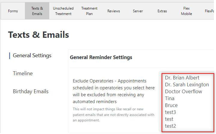 Can I Exclude Operatories? – Flex