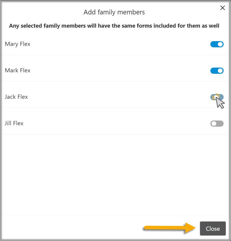 How to Send Forms to Multiple Family Members – Flex