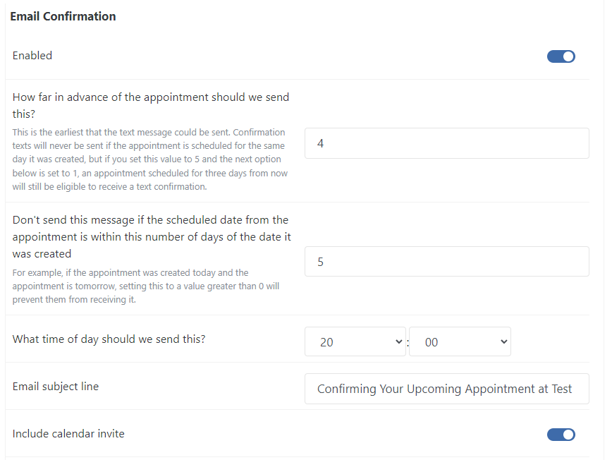 Email Confirmations – Flex