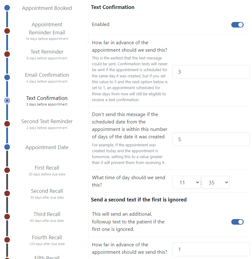 Text Confirmations – Flex