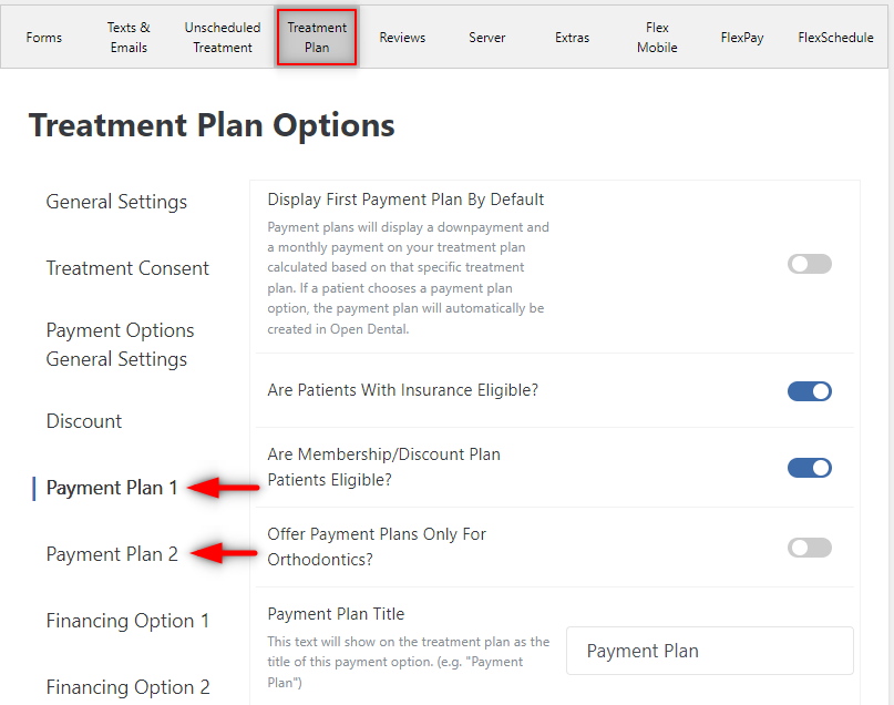 Payment Plan Options – Flex